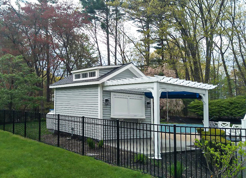 10x16 Custom Pool House in Andover, MA - Outdoor Personia