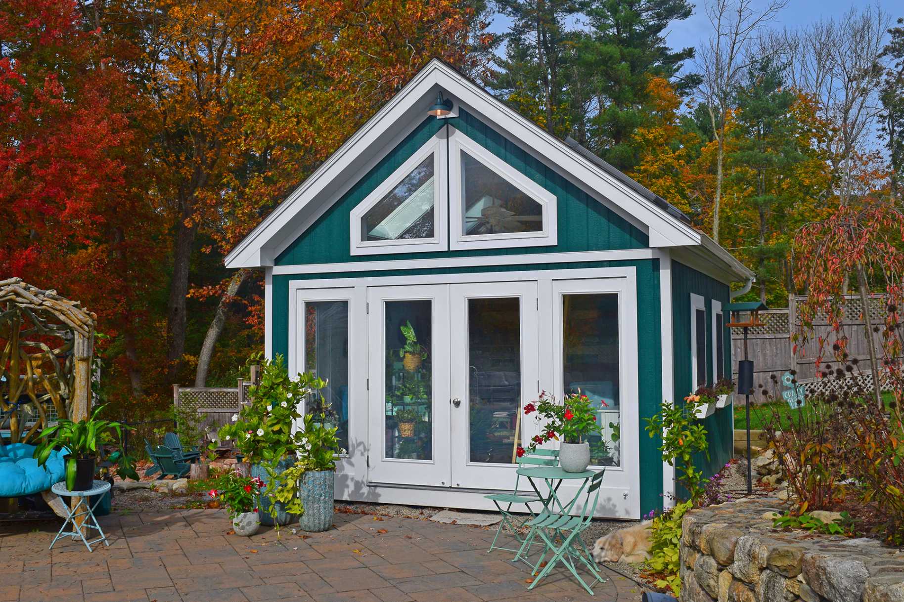 Custom 14x16 Home Office-She Shed in Pembroke, MA - Outdoor Personia
